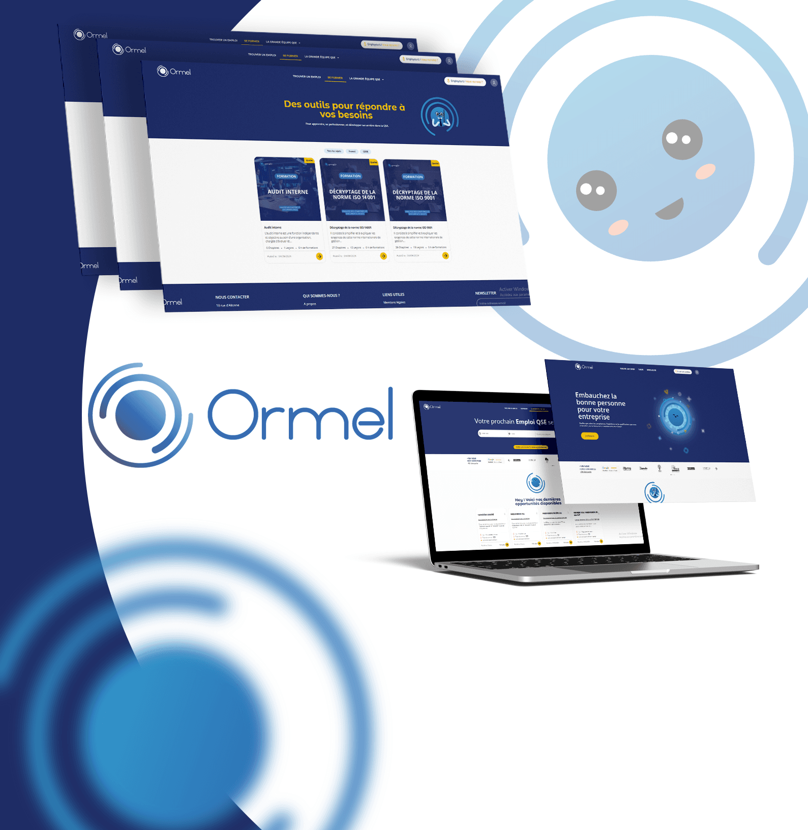 création du site web d'Ormel, un projet réalisé par Nexa
